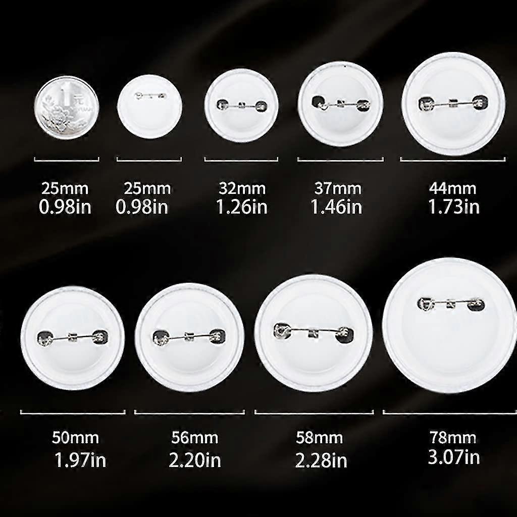 Numb 100 Sets Metal Blank Badge Brooches Lapel Pin Diy Parts For Button ...