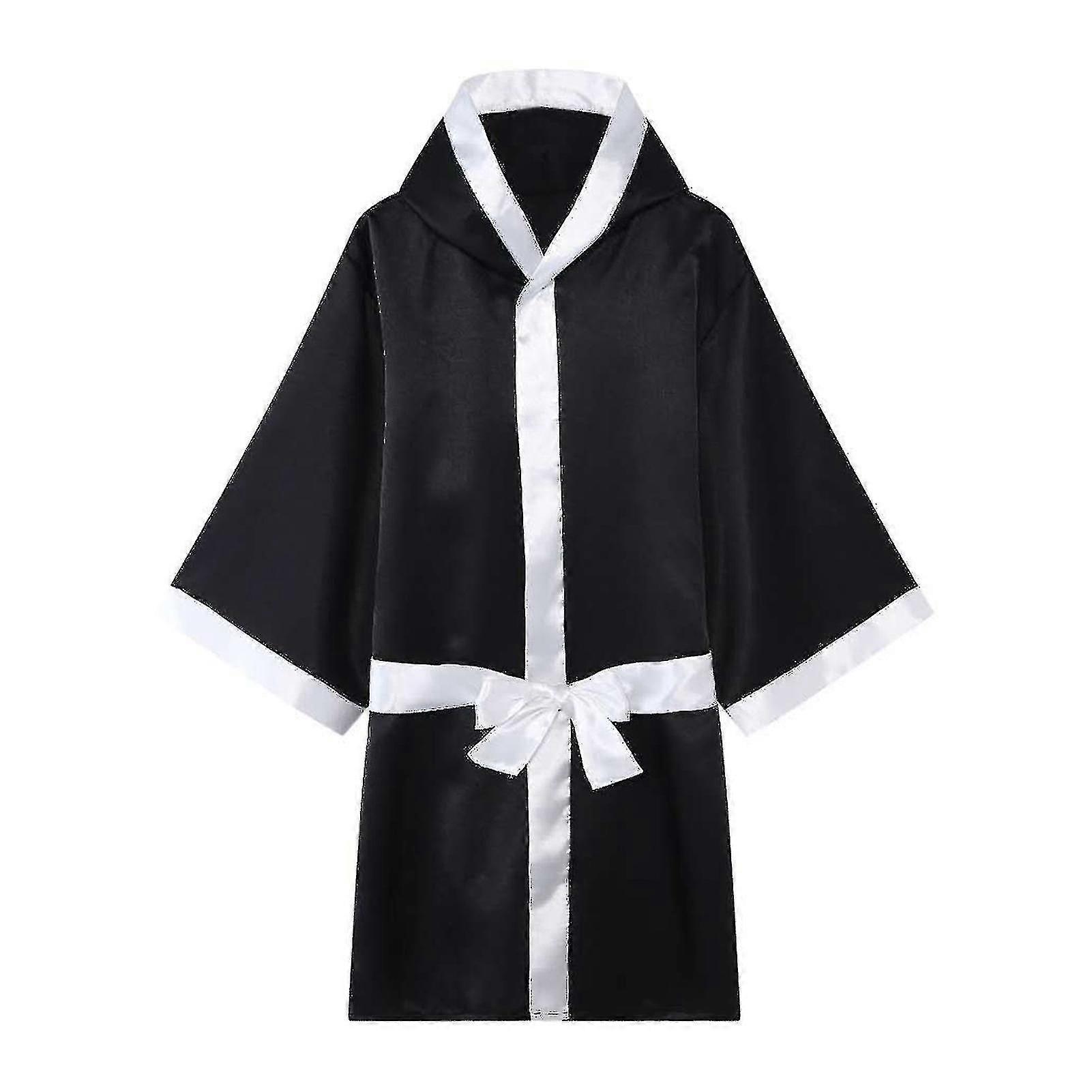 Unisex Belt Competition Training Boxing Robe Kickboxing Gown Uniform ...