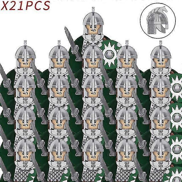 21pcs Classic Medieval Dwarf Warrior Building Blocks | Fruugo UK