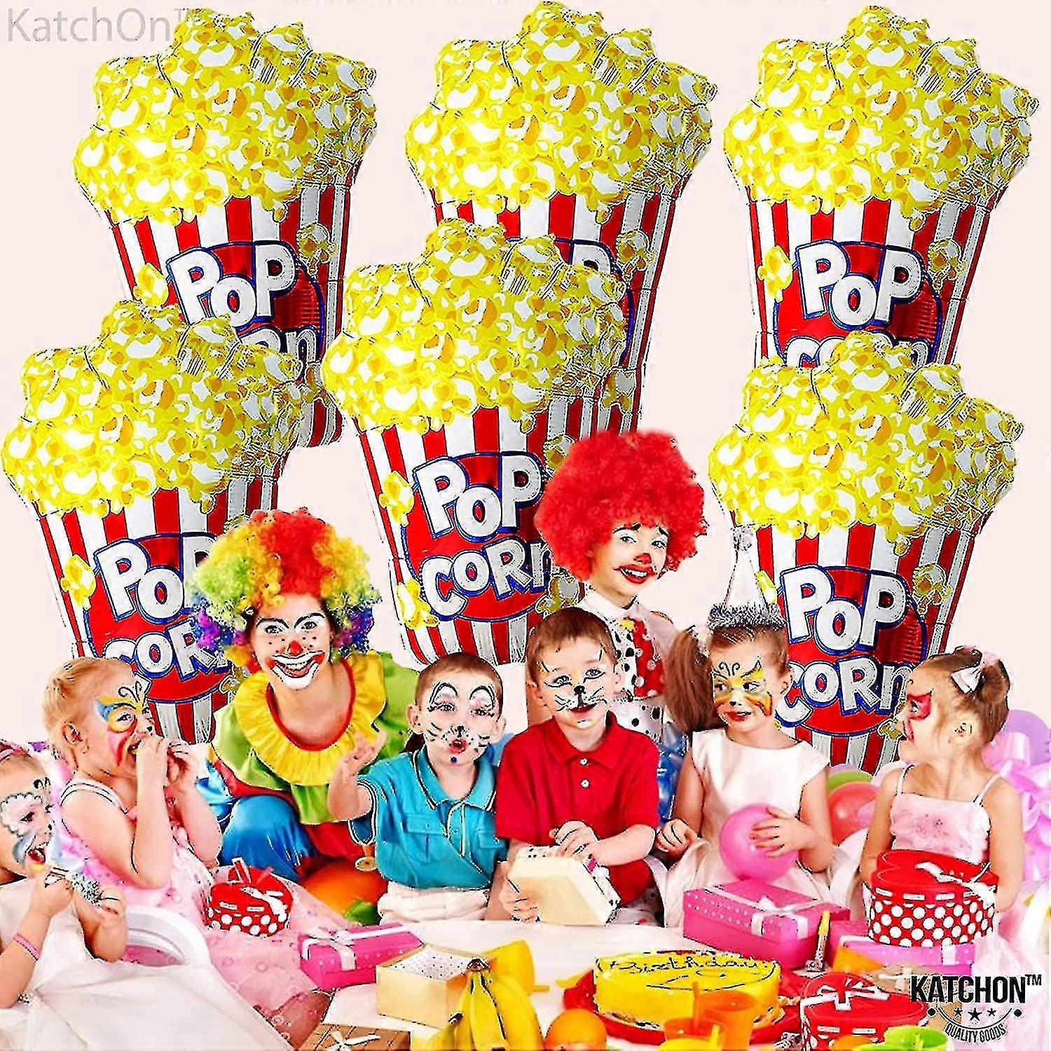 Popcorn Balloons For Popcorn Party Decorations - 26 Inch Popcorn Foil ...