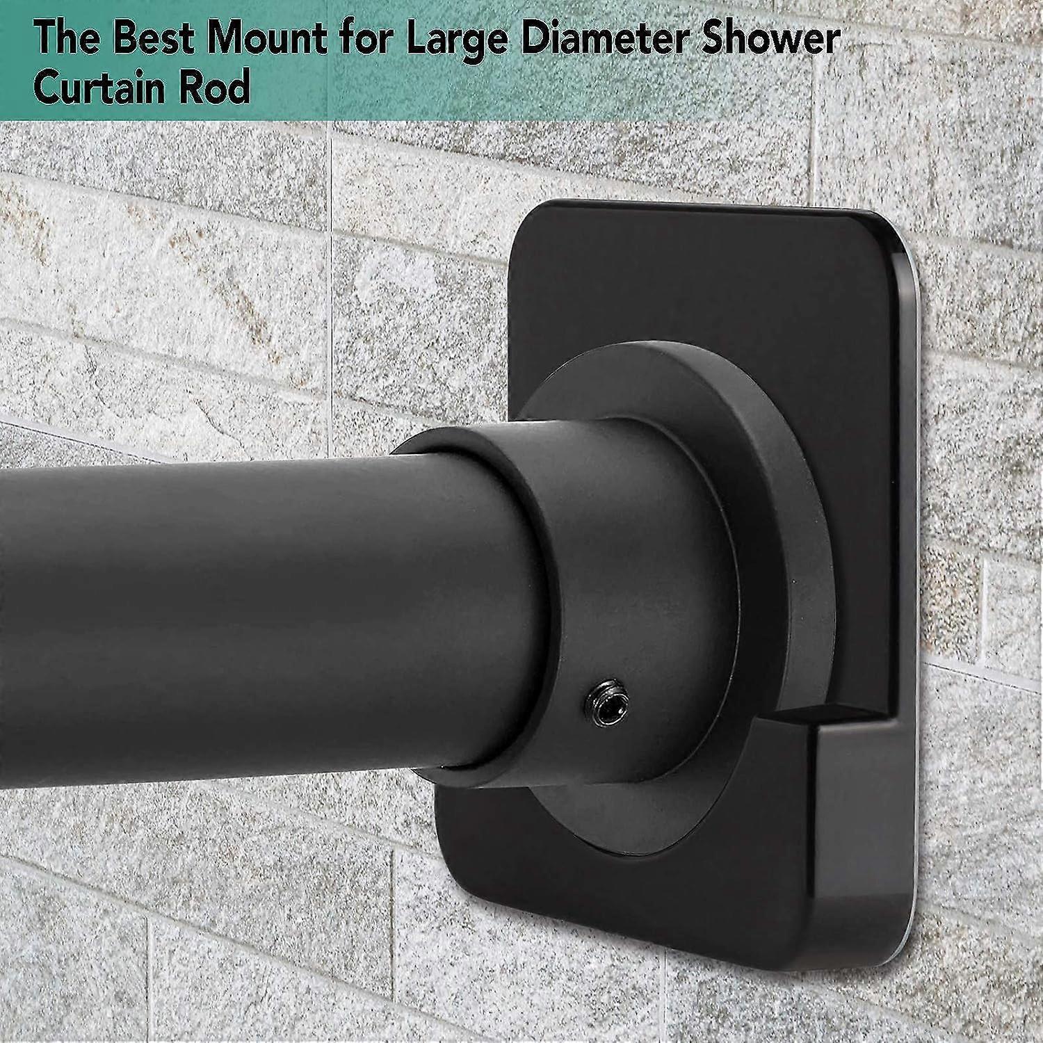 Adhesive Shower Curtain Rod Tension Holder | Shower Rod Mount Retainer ...