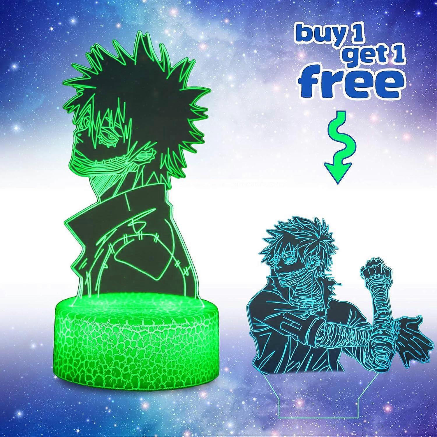 SBSG My Hero Academia DABI 3D Night Light - My Hero Academia Toys Color ...
