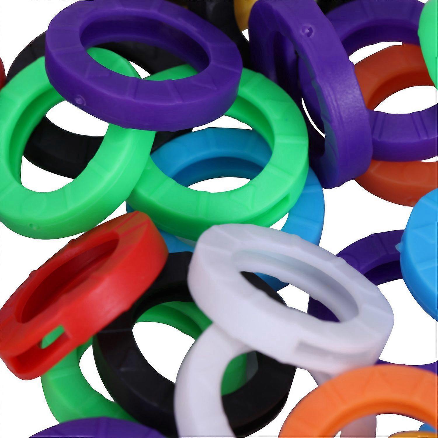 50PCS Small Size ID Identify Key Ring Cap Tag | Fruugo UK
