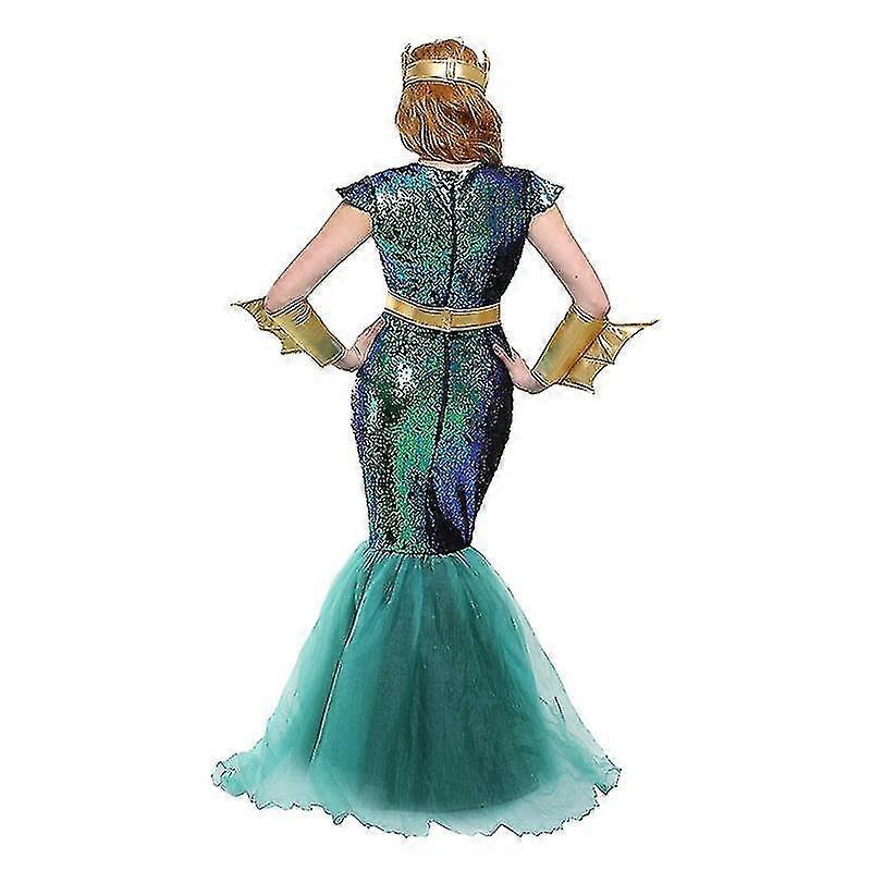 Greek God Of The Sea Men Poseidon Costume Mermaid Queen Sea Siren Women ...