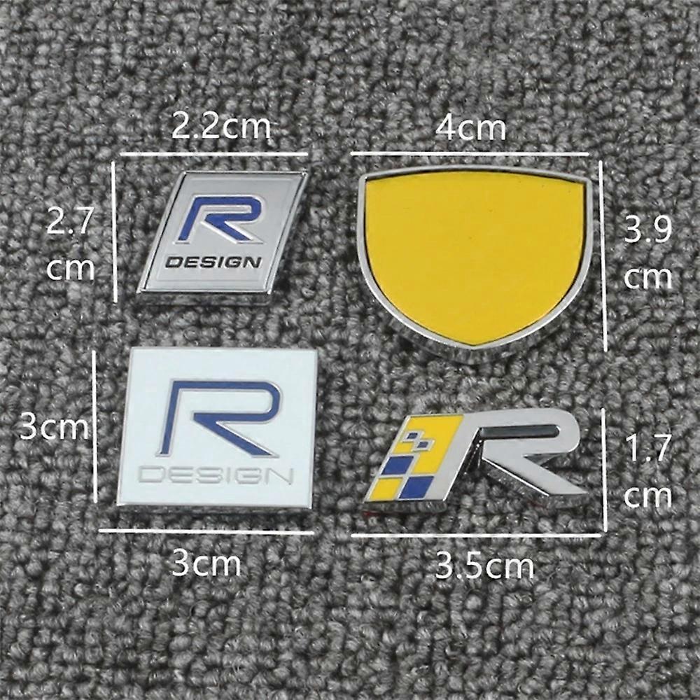 Car Styling Accessories Metal Rear Trunk Emblem Badge Sticker Decals ...