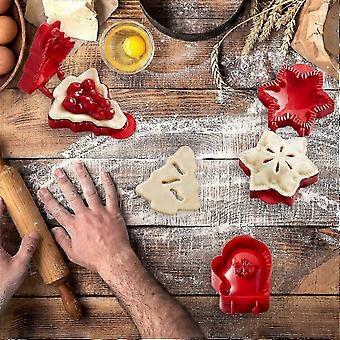 Christmas Cookie Moulds, 3 Pcs Mini Hand Pie Molds with Christmas Trees ...