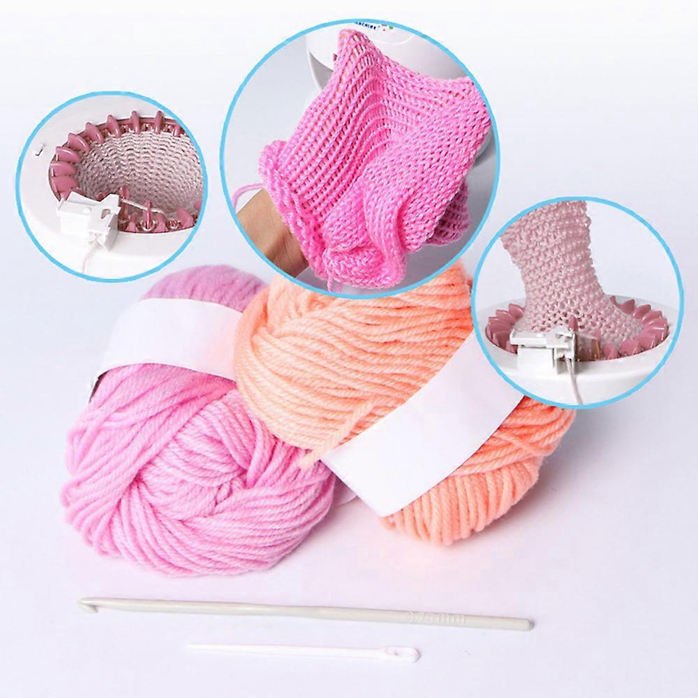 Diy Knitting Machine, 22 Needle Star Cylinder Wool Weaver For Kids And ...