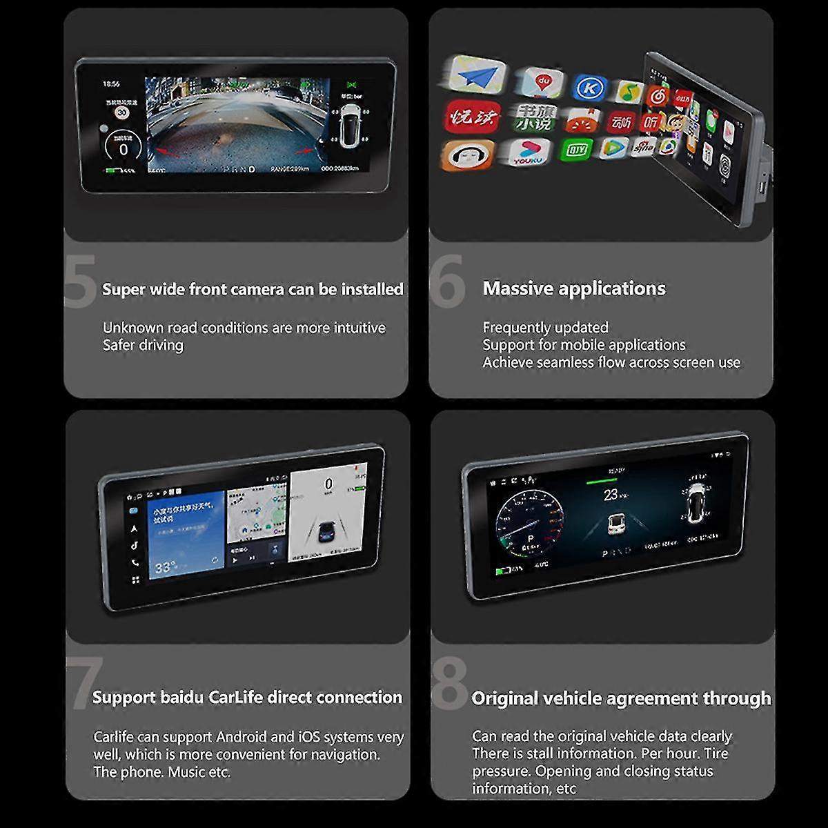 10.25 Inch Car Lcd Instrument Display Dasard Screen (android System)for ...