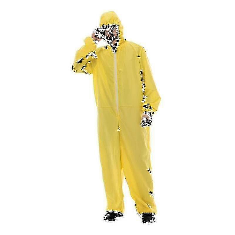 Men's Cheap Biohazard Costume Halloween With Goggles Yellow Breaking ...