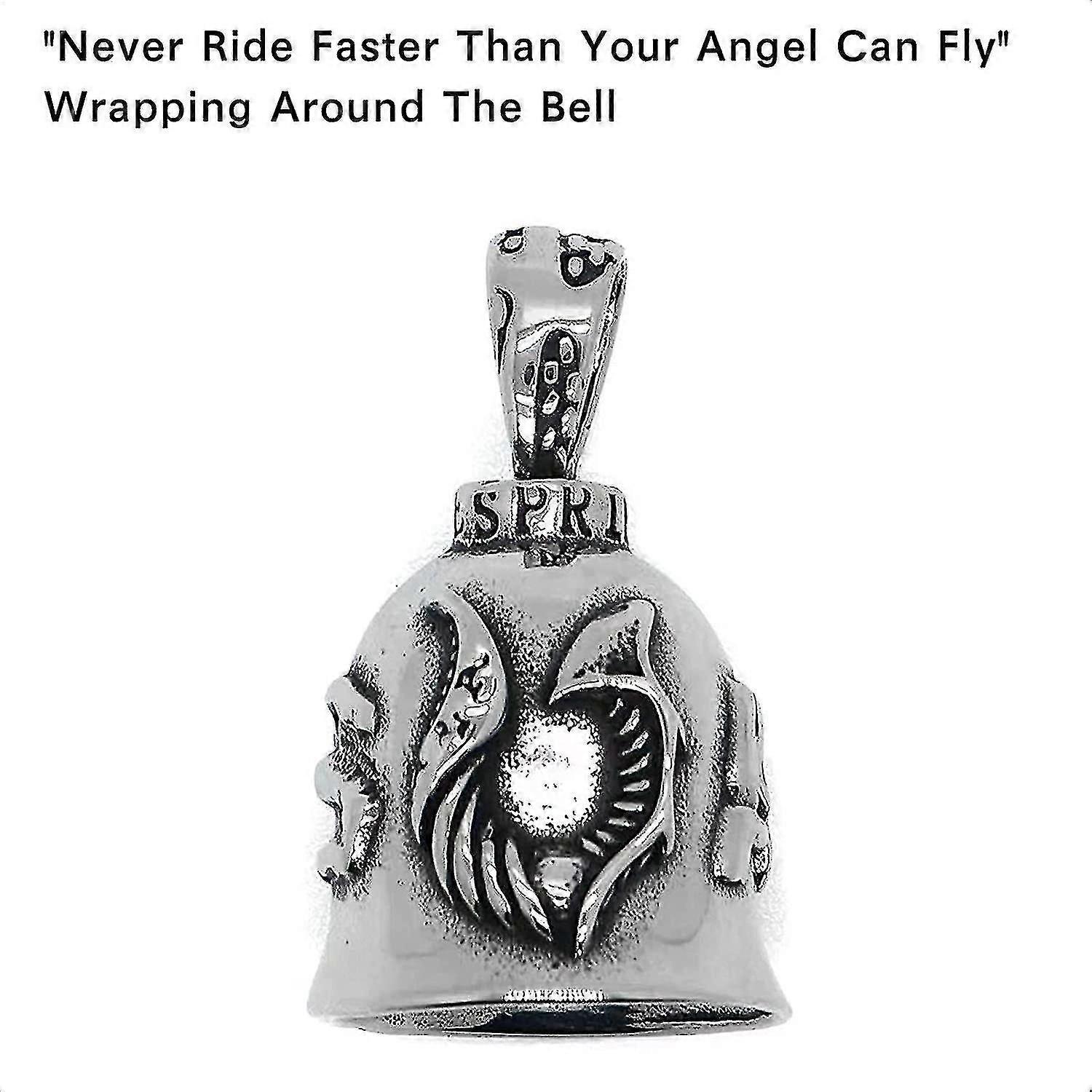 Bell Angel Wings Knight Bell Alphabet Pendant Motorcycle Bike Ride ...