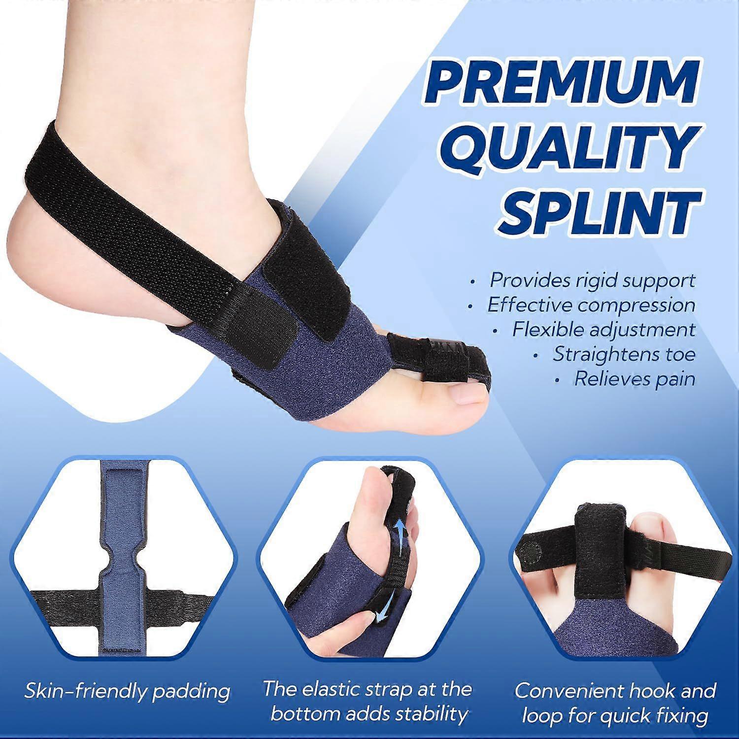 Toe Splint for Broken Toe, Toe Straightener, Broken Toe Support, Toe ...