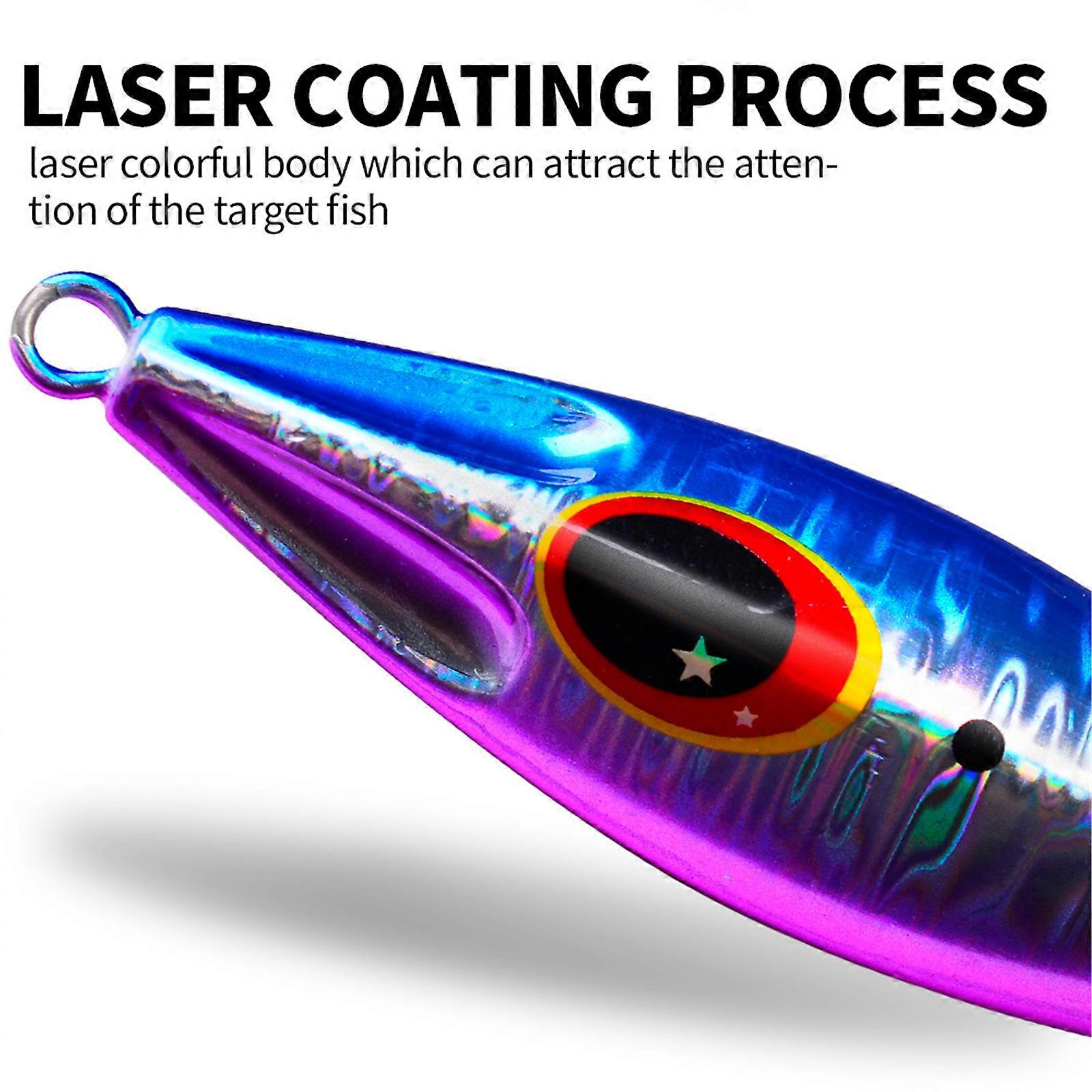 30/40/60/80/100/120G Fishing Baits Metal Jigging Spoon Fast Sinking ...
