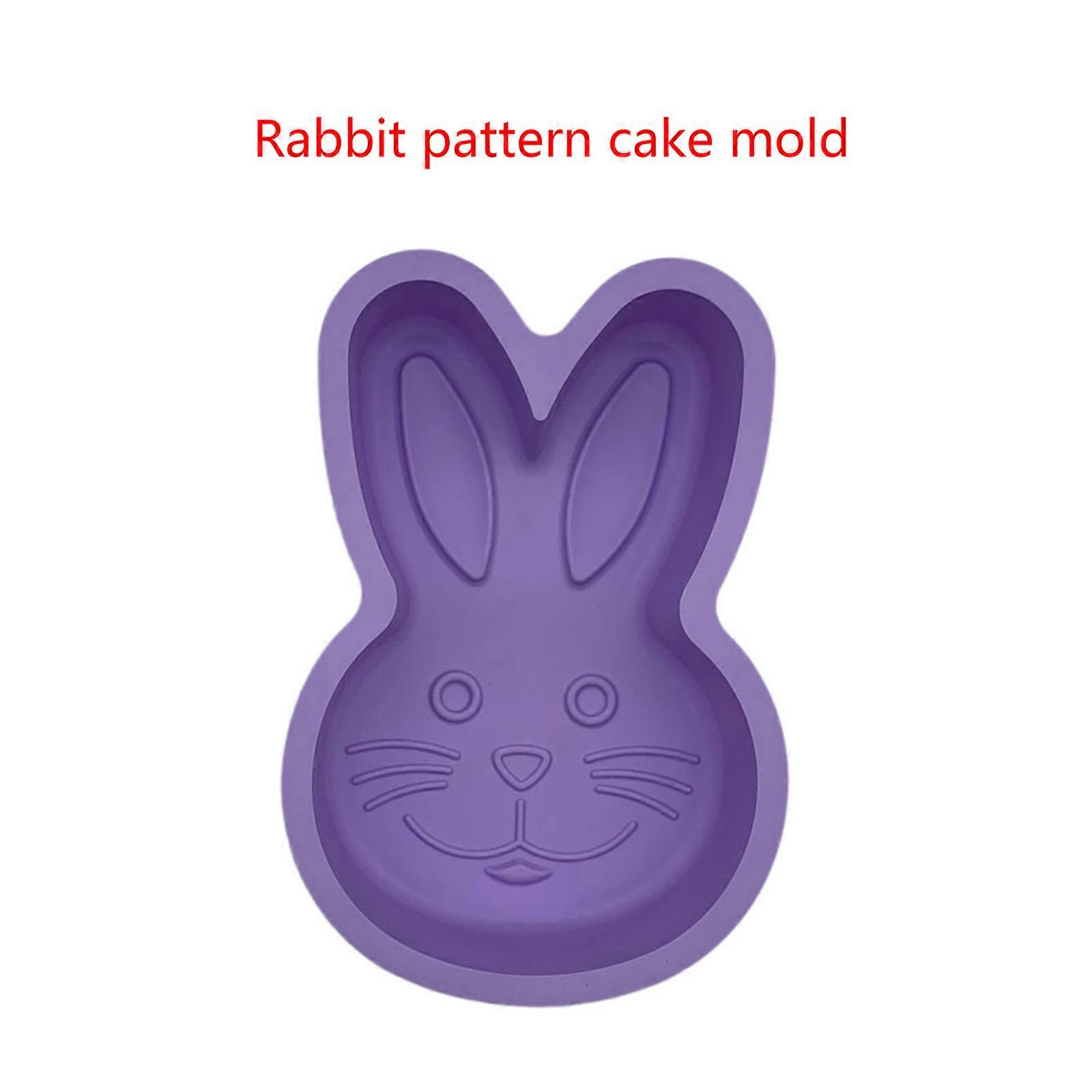Cute Rabbit Shaped Silicone Mold Fondant Chocolate Mould DIY Cake ...