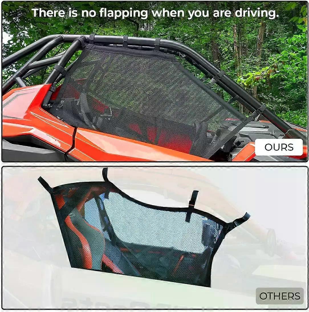 con RZR Window Nets Roll Cage Mesh Guard Compatible with 2020 2021 ...