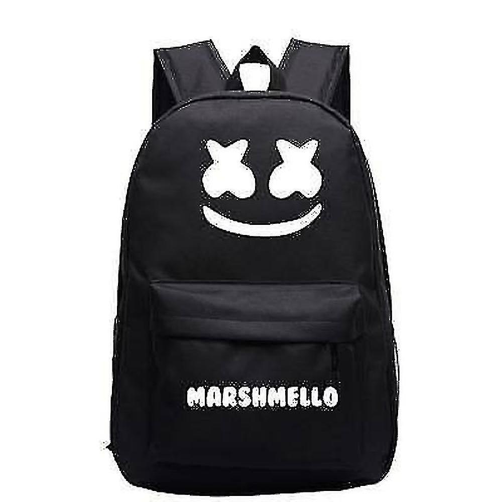Marshmello School Rucksack Backpack Travel Laptop Mask Dj For Boys ...