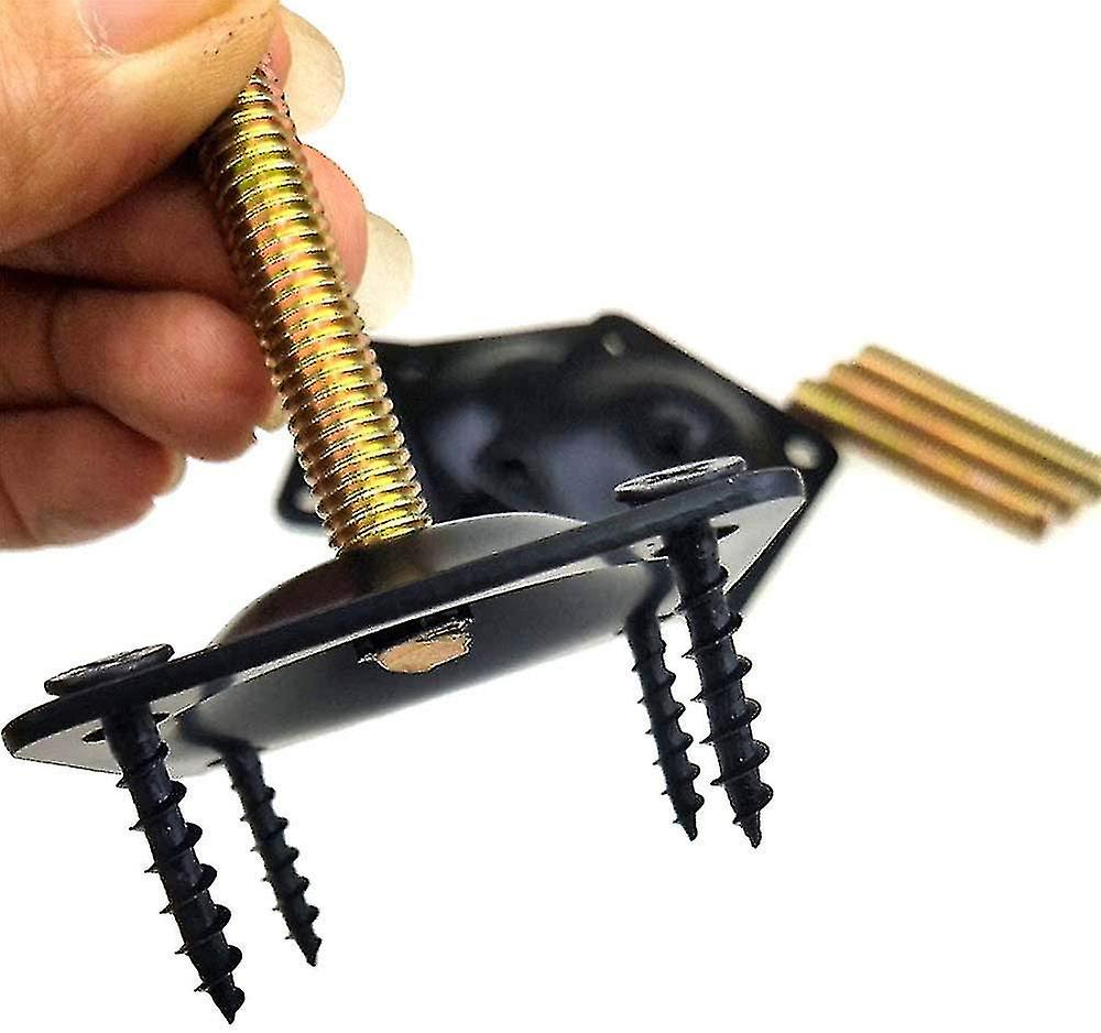 8 Pieces Furniture Leg Mounting Plates, Sofa Leg Fixing Plates, Square ...