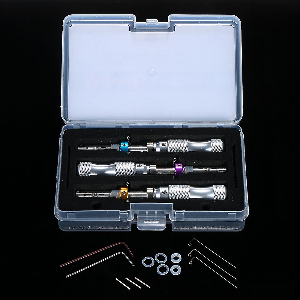Tubular Lock Pick Set with Transparent Lock Practice Locksmith Tools ...