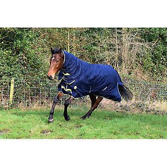 Asker 0g Horse Combo Neck Turnout Rug - Navy Blue | Fruugo UK