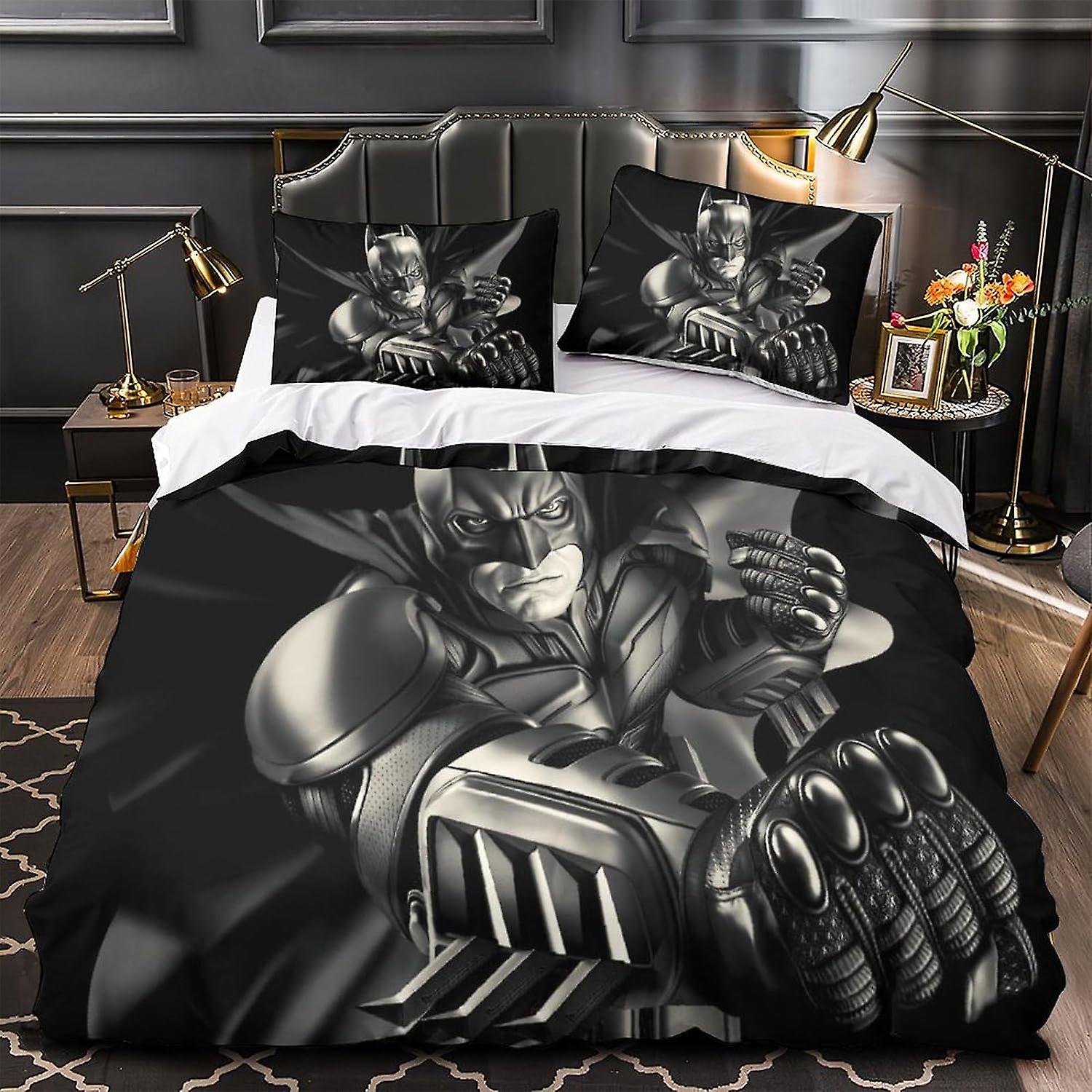 EKENOZ Batman 3D Print Duvet Cover Bedding,3 Pcs Set Superhero Quilt ...