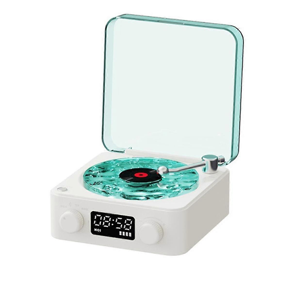 KW03 Retro Vinyl Record Speaker RGB Wireless Bluetooth 5.0 Turntable ...