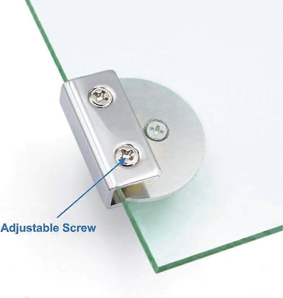 Pcs Glass Door Handles No Drilling Glass Door Clips 5-8mm for Display ...