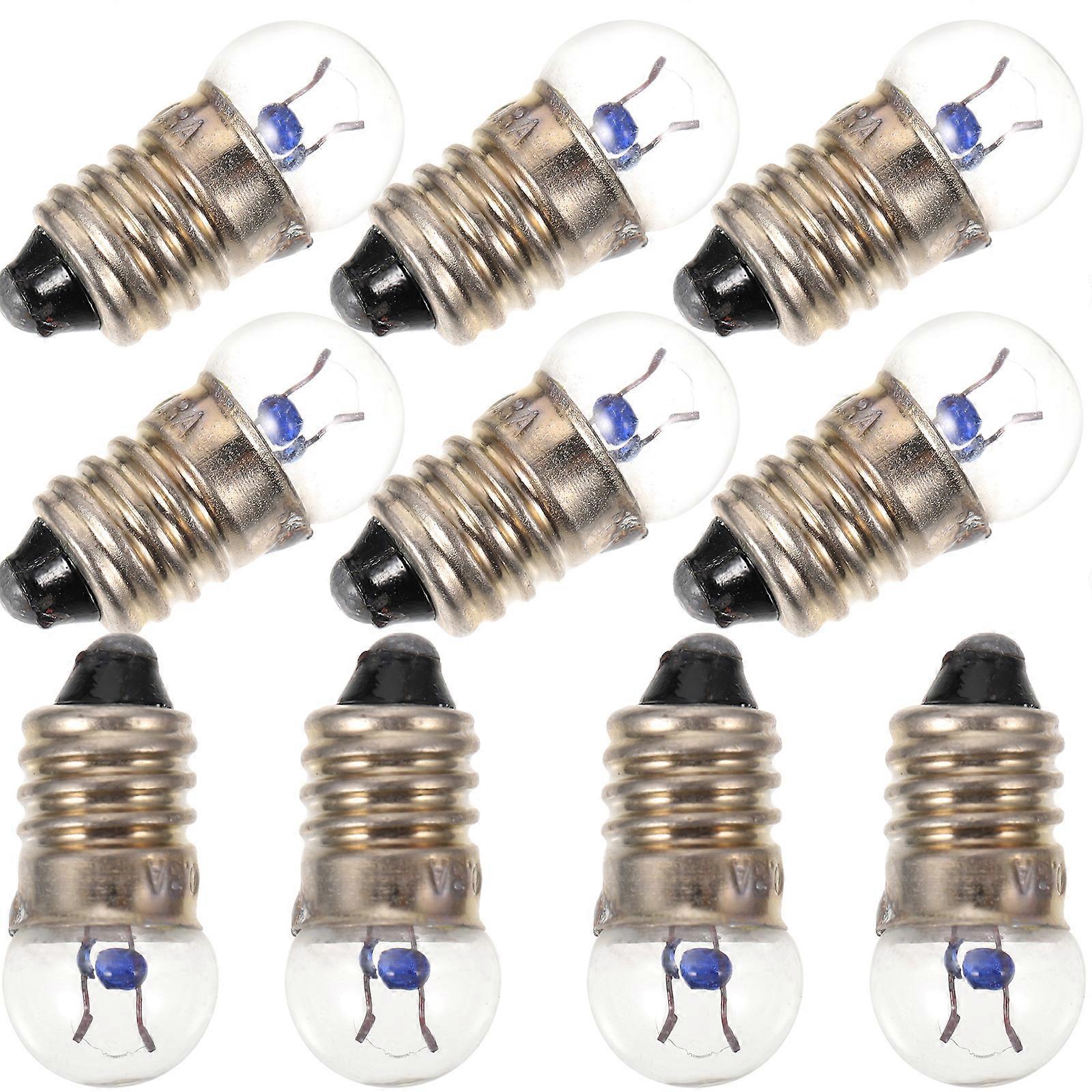 10pcs E10 Flashlight Small Electric Bead Light Bulb 2.5V 0.3A Student ...