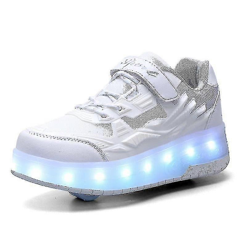 Kid Wheels Shoes Roller Skate Shoes 2 Wheels Child Deform Sneakers ...