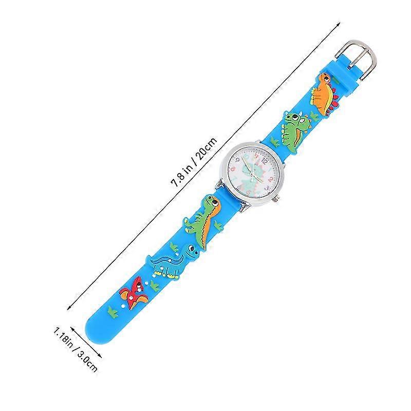 Cartoon Dinosaur Watch Blue Toddler Watches Dinosaur Shape Watches For ...