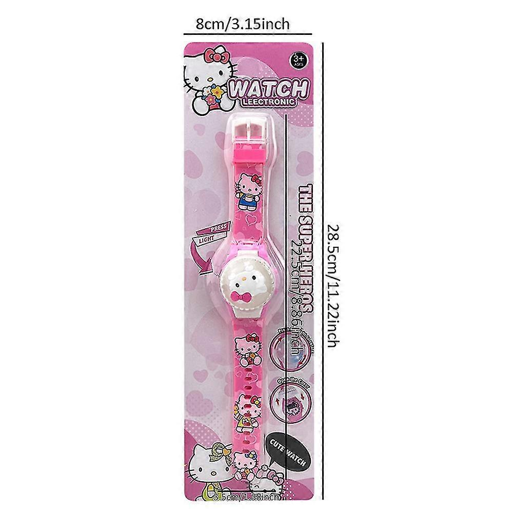 3d Sanrio Cartoon Kids Watch Flashing Light Up Glow Digital Watches ...