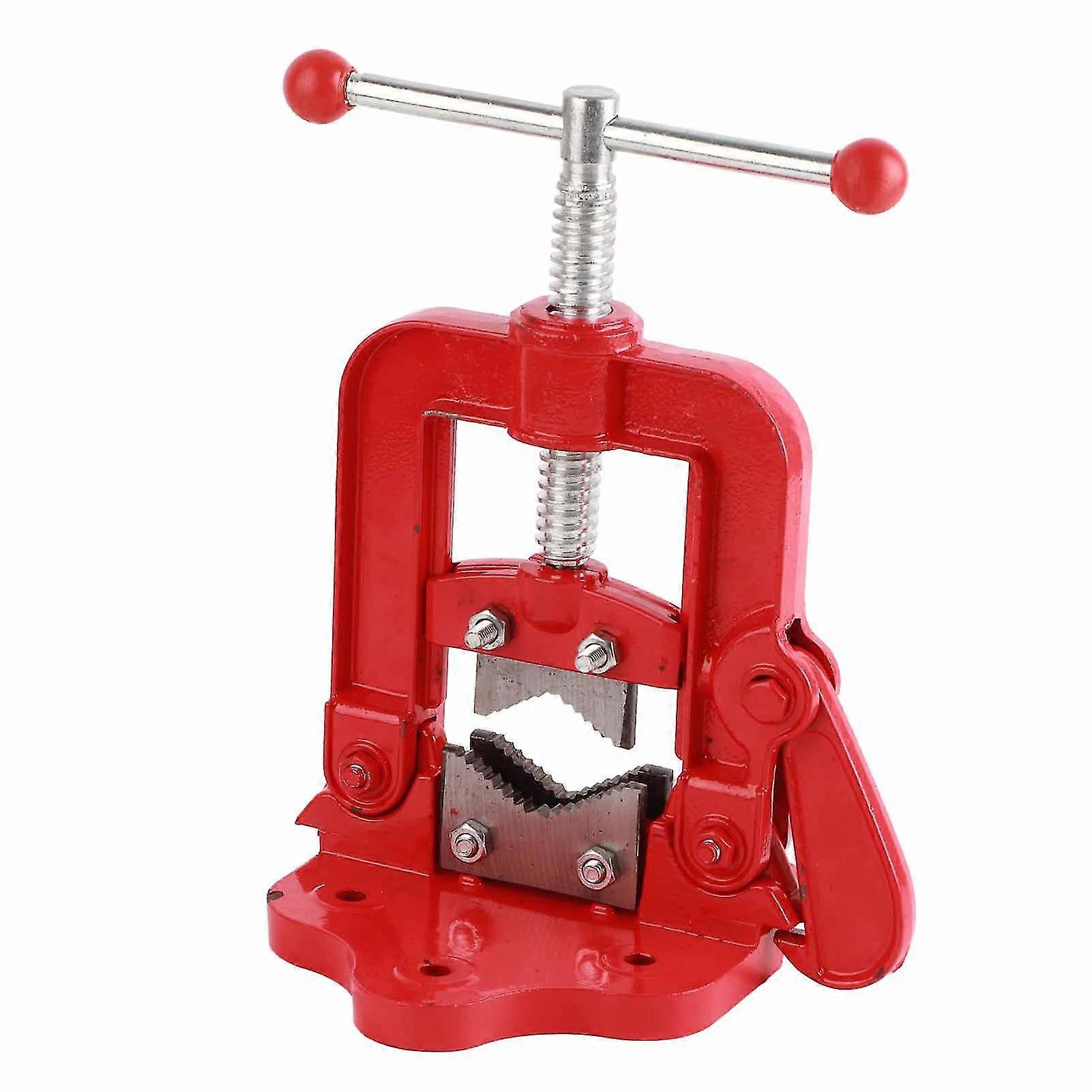 Heavy Duty Pipe Vice Yoke Hinged Clamp Pipe Threader Plumber Tools for ...