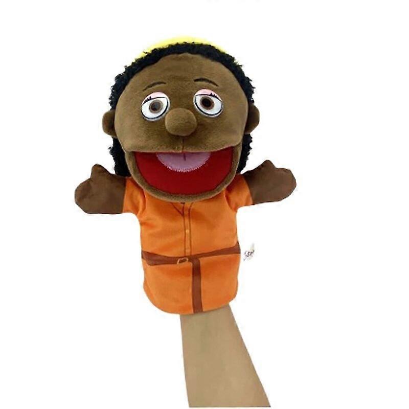 1/2/6pcs Black Skin Family Member Hand Puppet Open Mouth Stuffed Glove ...