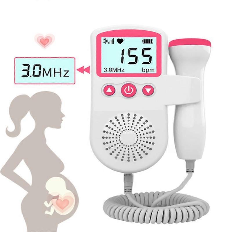Pregnant woman fetal heart sound monitor home baby Doppler ultrasound ...