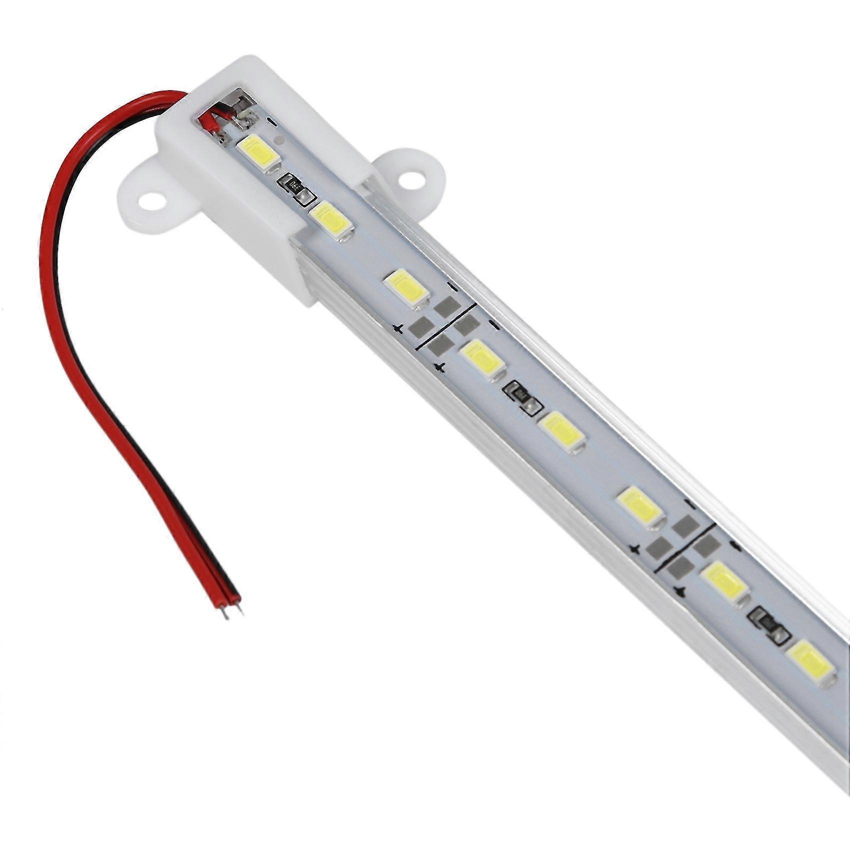 3x 50cm 12v 36 Led 5050 Smd Hard Strip Bar Light Aluminum Rigid White ...