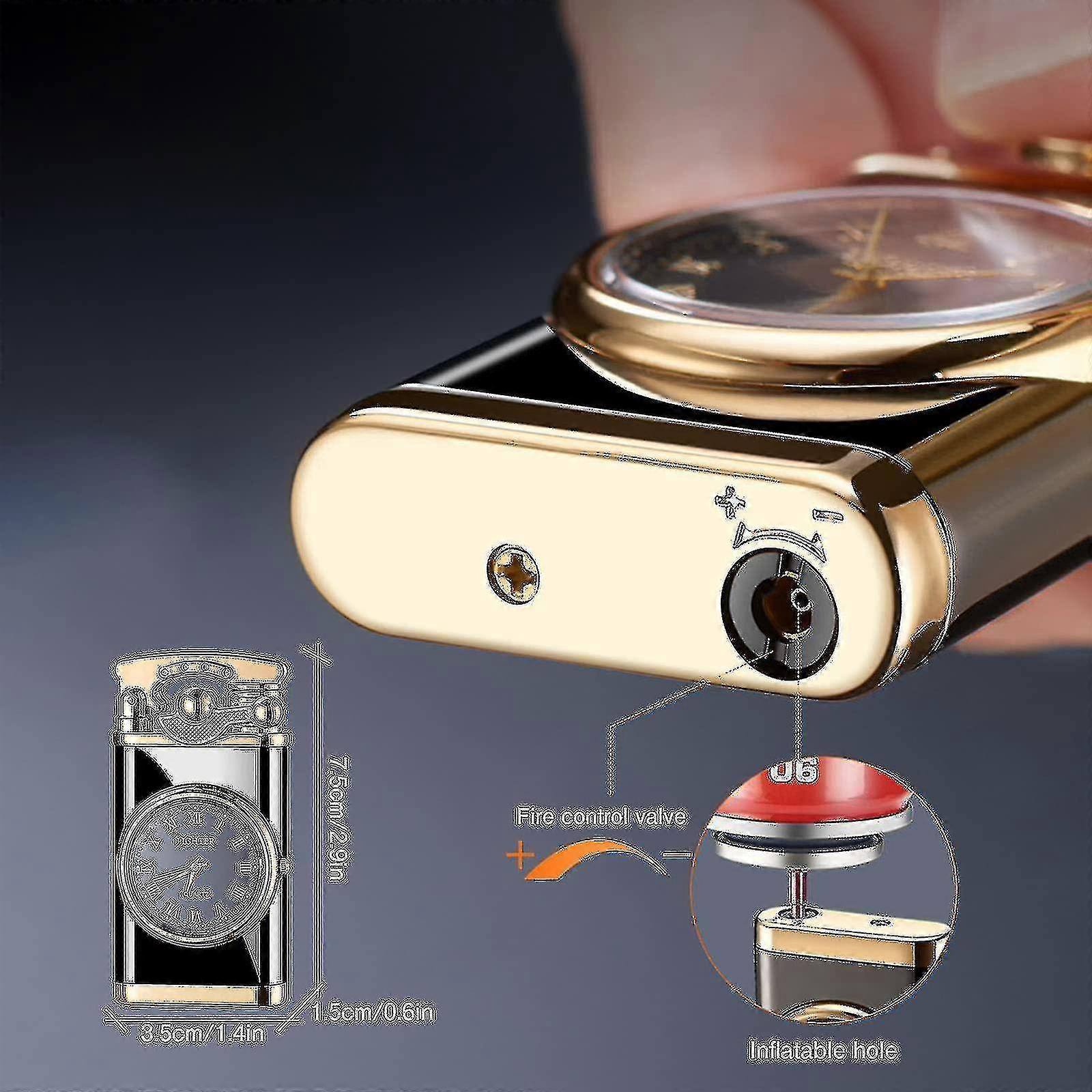 Inflatable Lighter With Electric Watch Creative Dial Rocker Arm ...