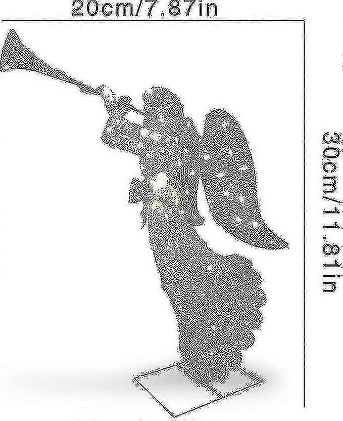 Outdoor Angel Statue Luminous Angel Garden Decoration 2d Lighting ...