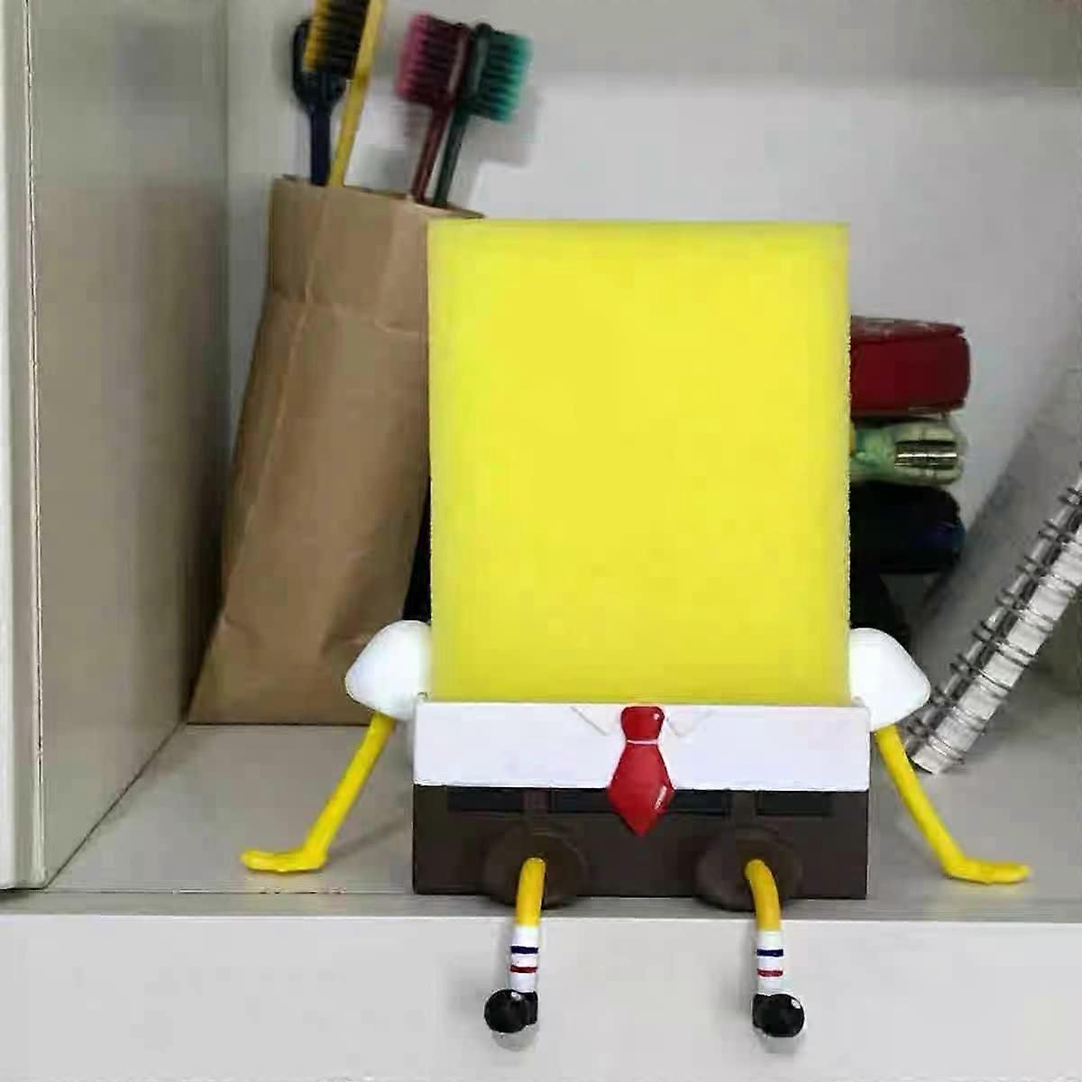 Cute Cartoon Sponge Holder with Sponge,Kitchen Sponge Holder for ...