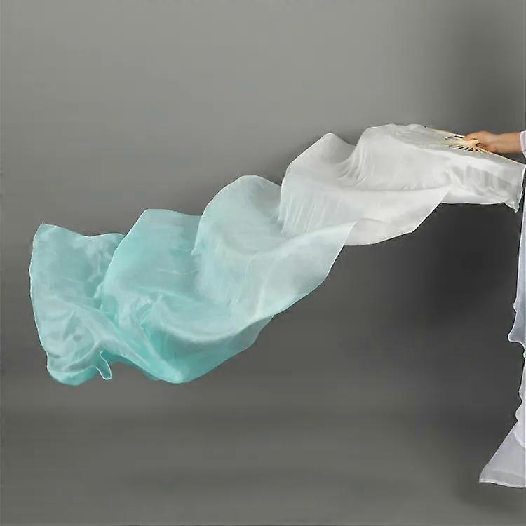 Faux Silk Dance Fan Gradient Colour Performance Fan Carnival Belly ...