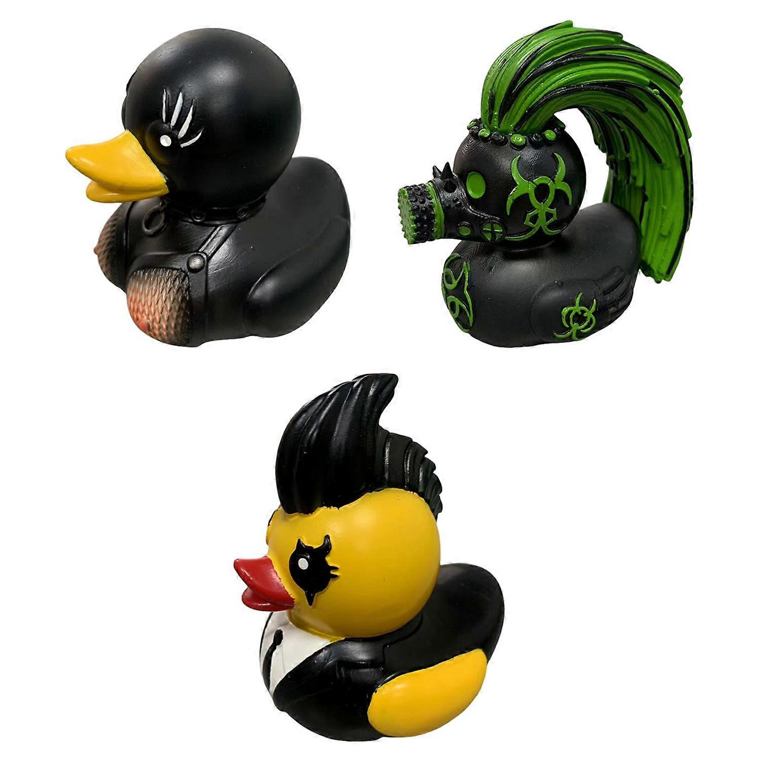 Goth Satanic Duck, Gothic Enigma Duck Resin Punk Ducks Ornaments Home ...