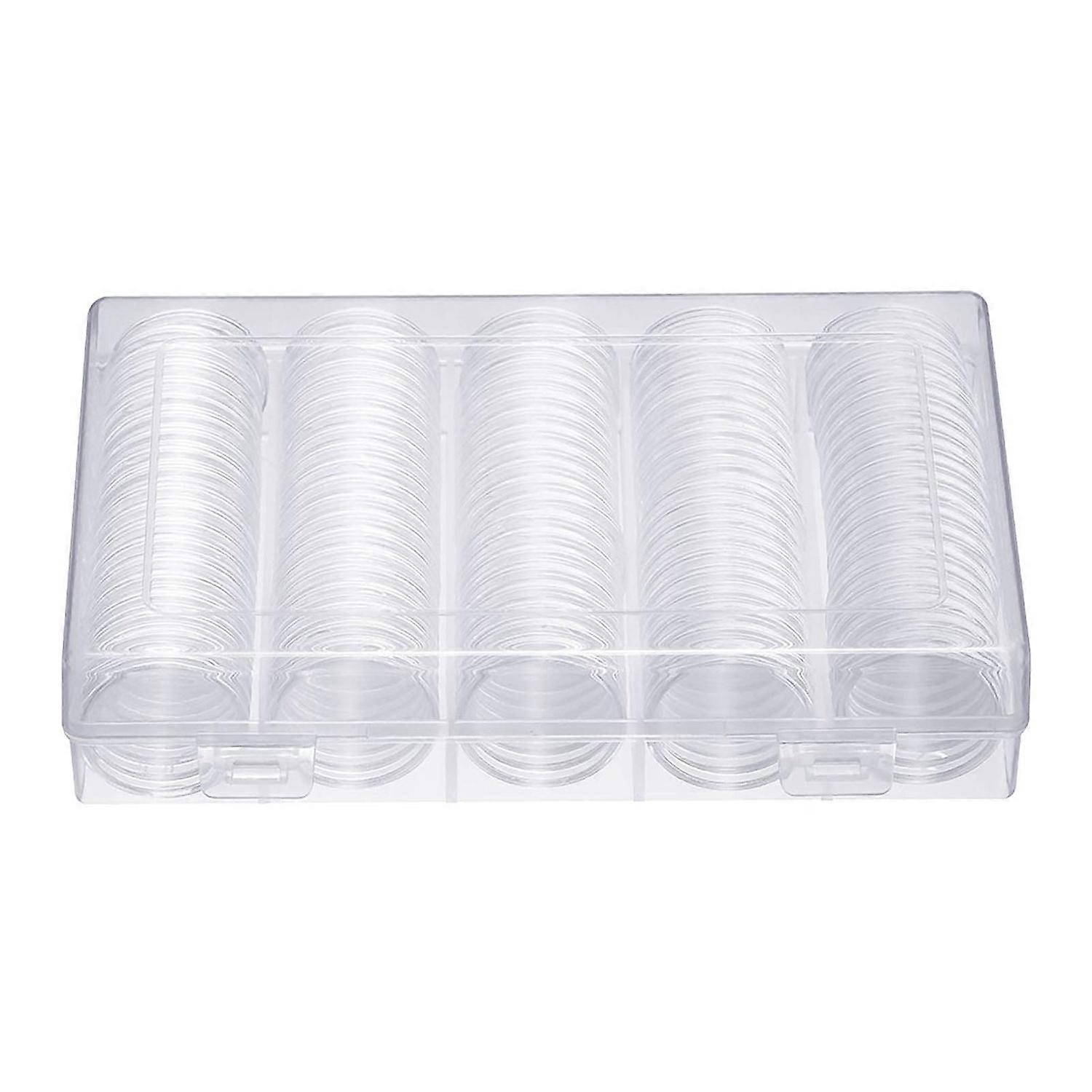 Plastic Coin Storage Box 30mm Collectable Coin Box Coin Capsule with ...
