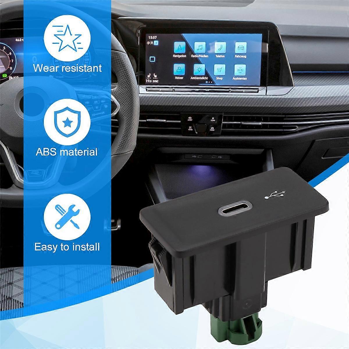 Car USB AUX CarPlay USB Install Plug Socket Harness for Golf 7 5G0 035 ...