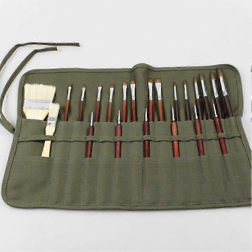 Paint Brush Holder Roll Up Paint Brush Case for Artist Acrylic Oil ...