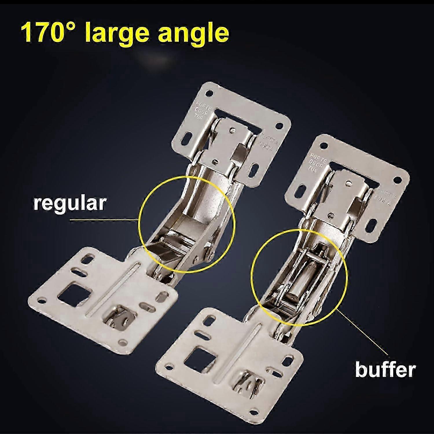 Set of 2 Cupboard Door Hinges Door Hinges 170 Degree Cupboard Hinges ...