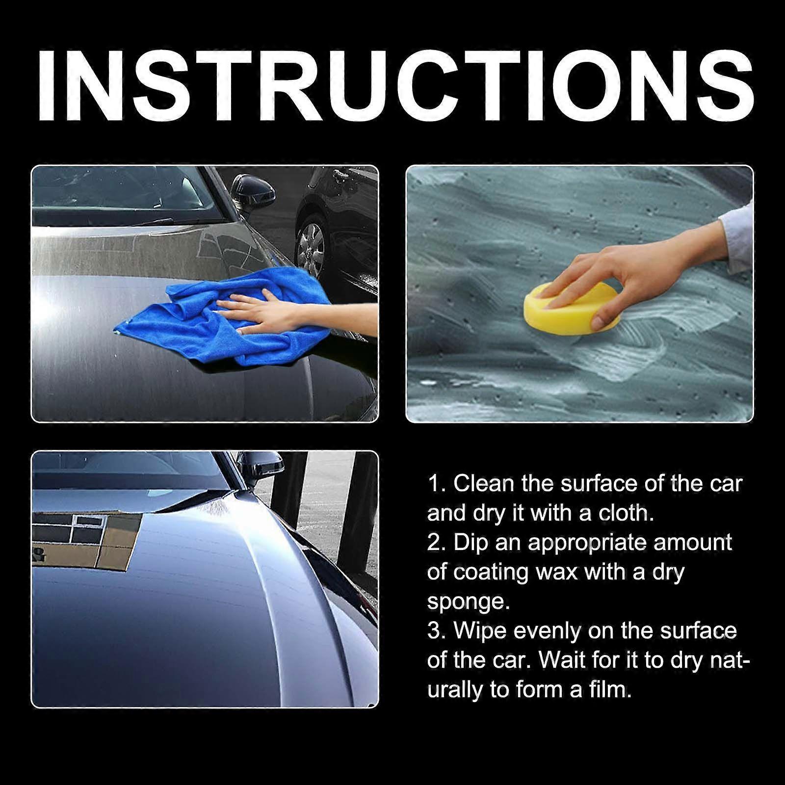 Car Coating Wax, Car Paint Coating Crystal Seal Glaze Coating Dust And ...