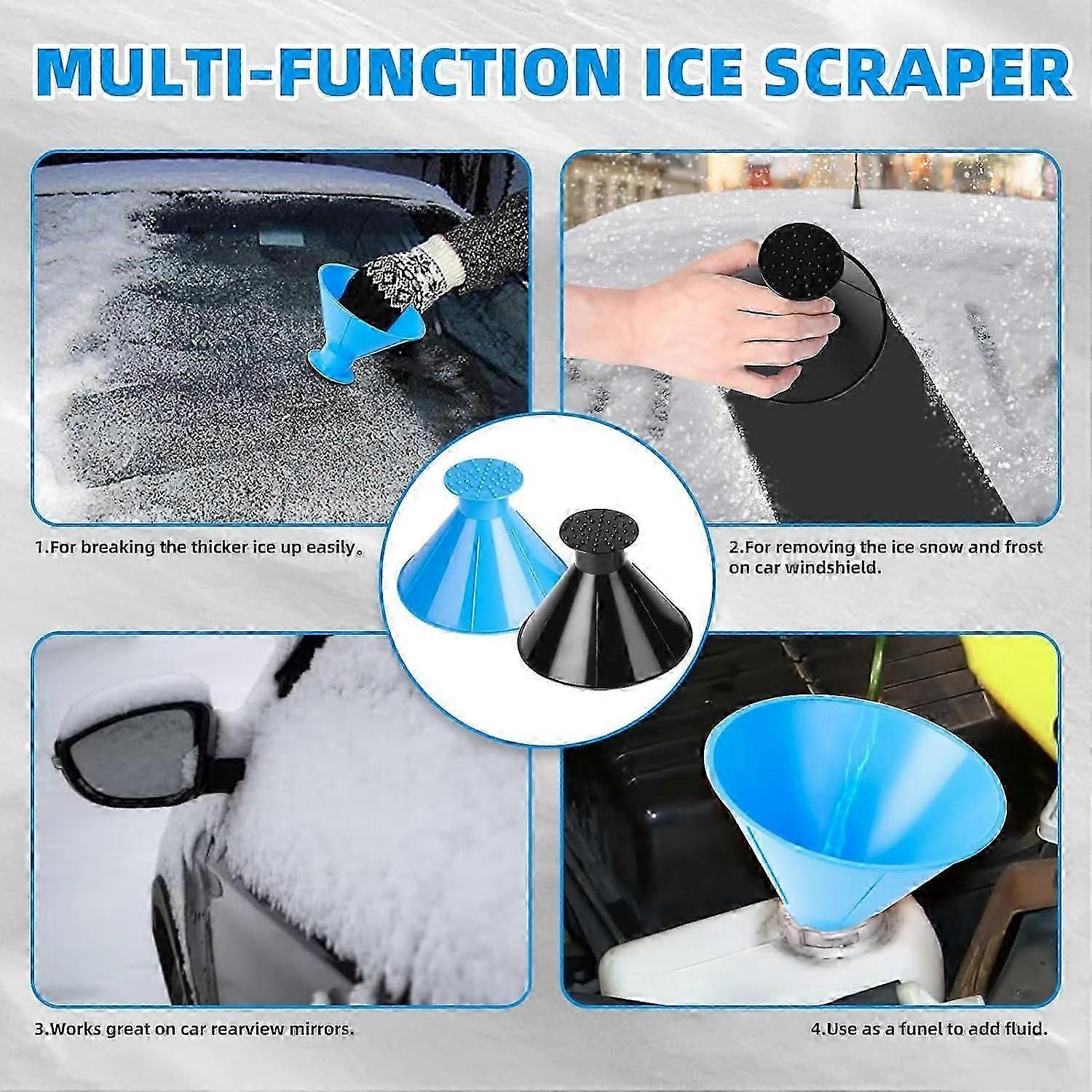 Ice Scrapers for Car Windshield, 4 Pack Magical Car Ice Scraper,Snow ...