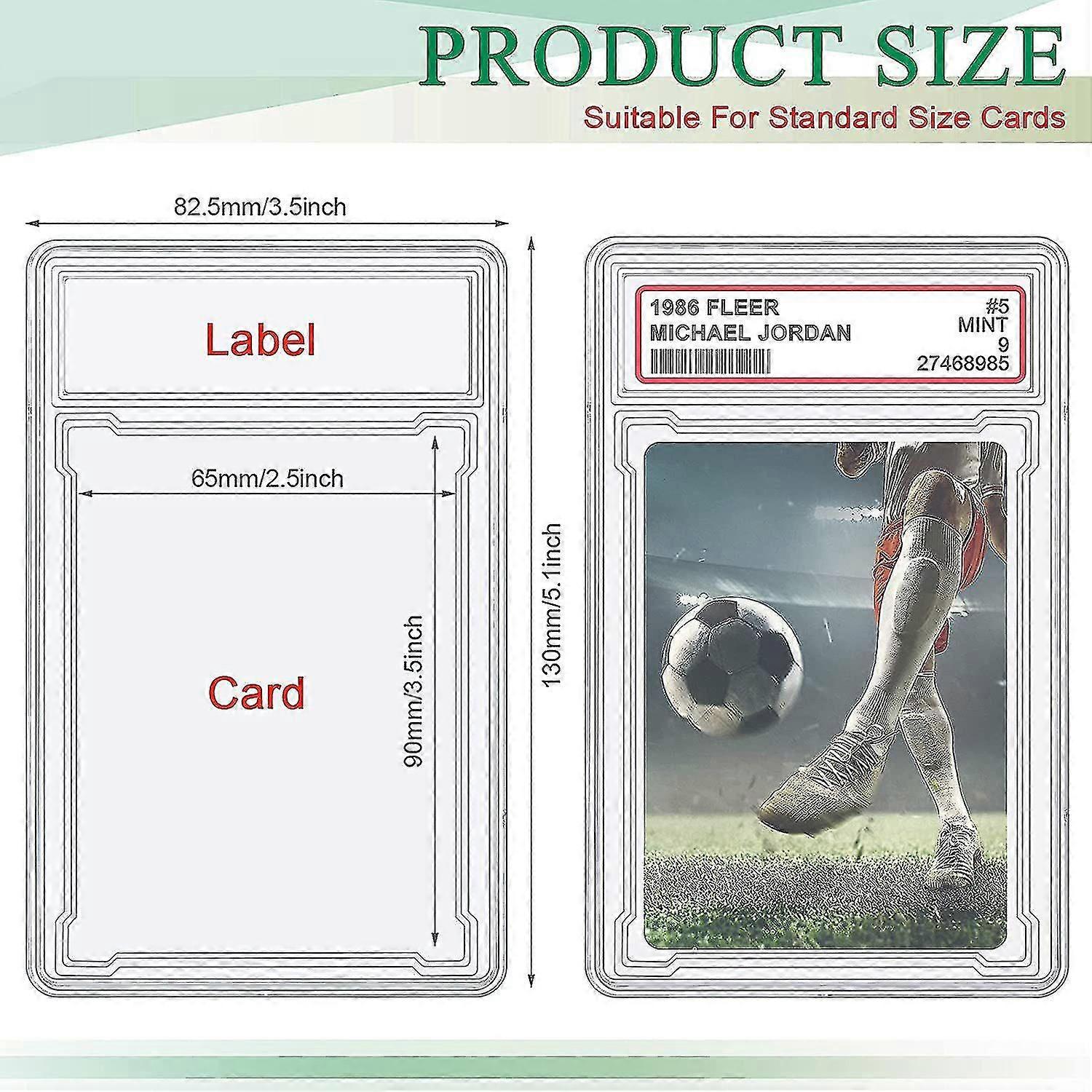 10 Pcs Trading Cards Protector Case Acrylic Clear Graded Card Holders ...