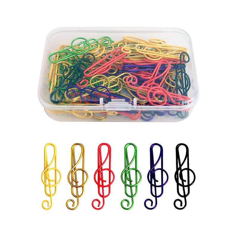 100 Pack Music Paper Clips, Music Paper Clips Metal Paper Clips For ...