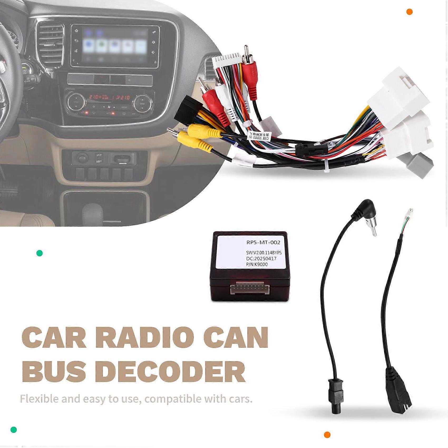 Car Radio CAN Bus Decoder CANBus Power Cable Canbus Adapter Wiring ...