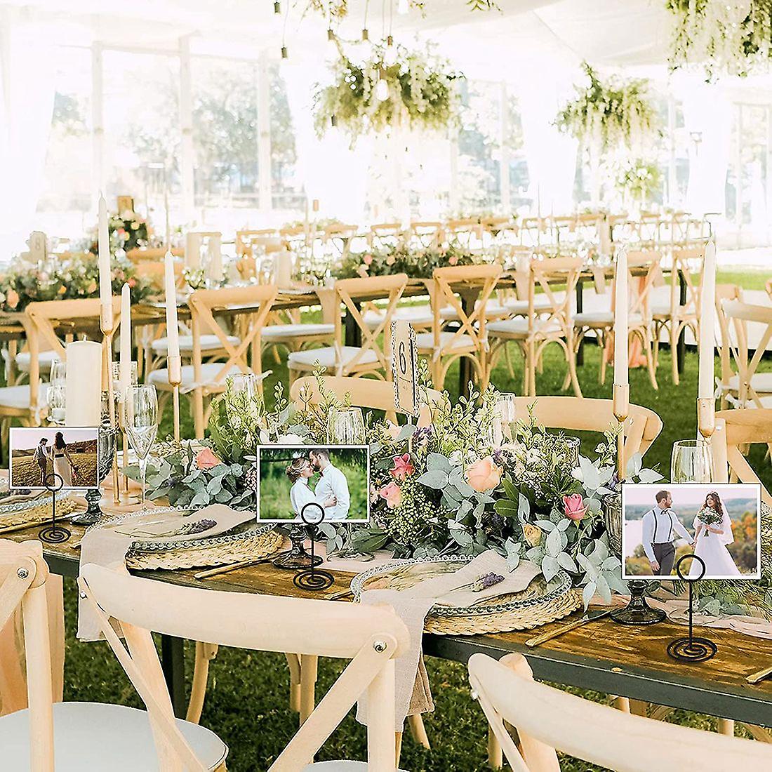 24 Pack Table Number Holder Wedding Table Name Card Holder Clips Memo ...