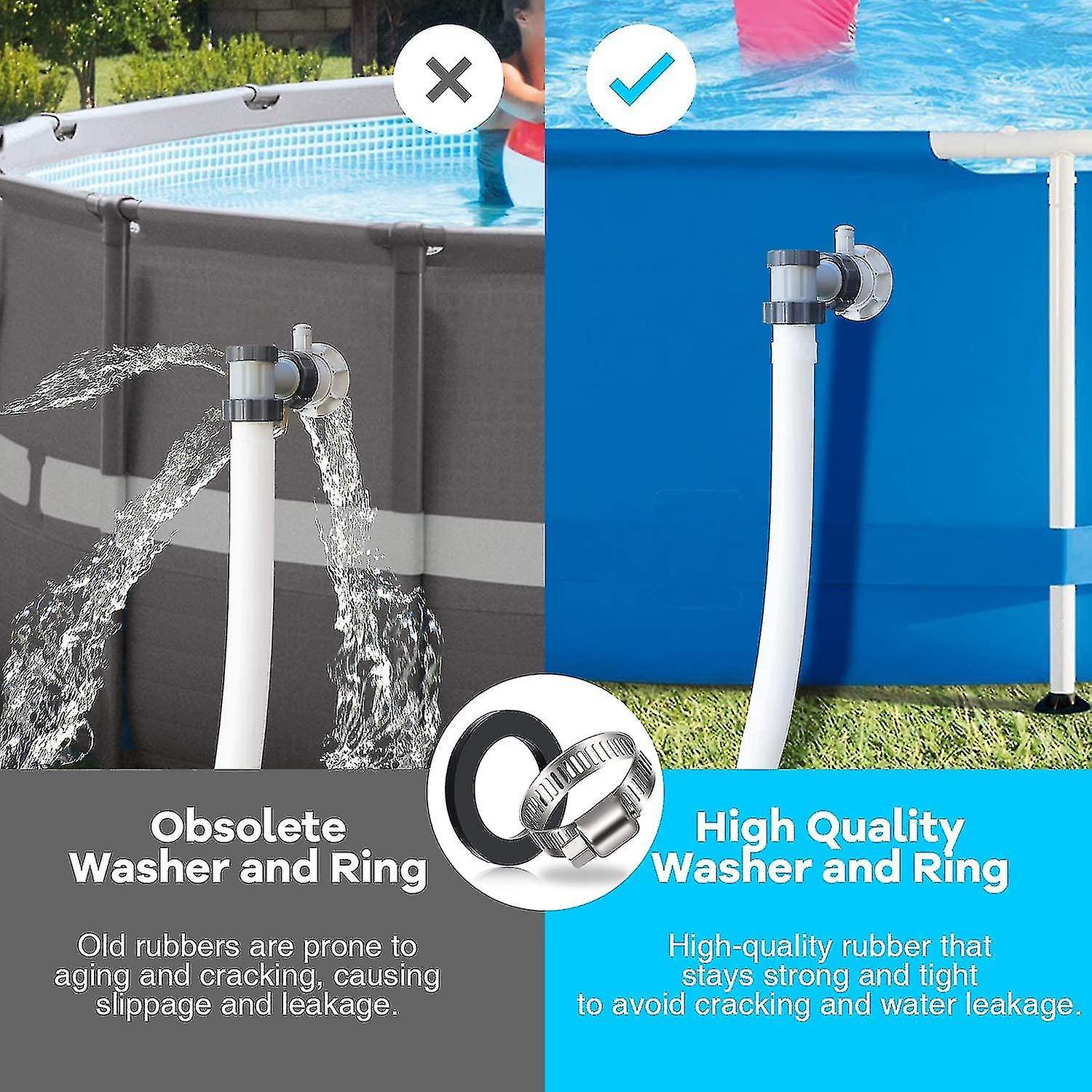 4pcs Pool Hose Adapter, Pool Adapter, Intex Pool Adapter, Pool Hose ...