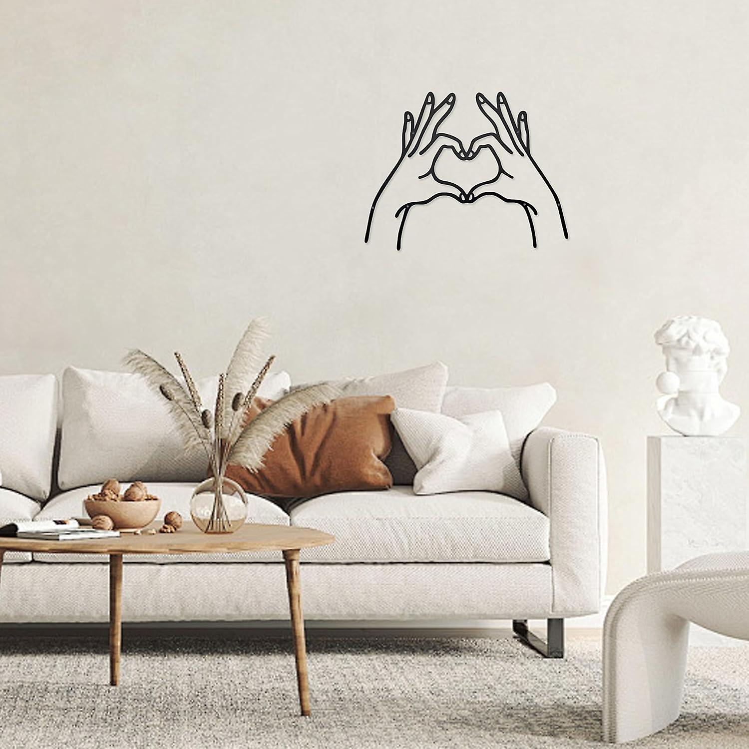 Heart Hands Sign Decor Love Hands Sign Wall Decor Boho Decor Love Wall ...